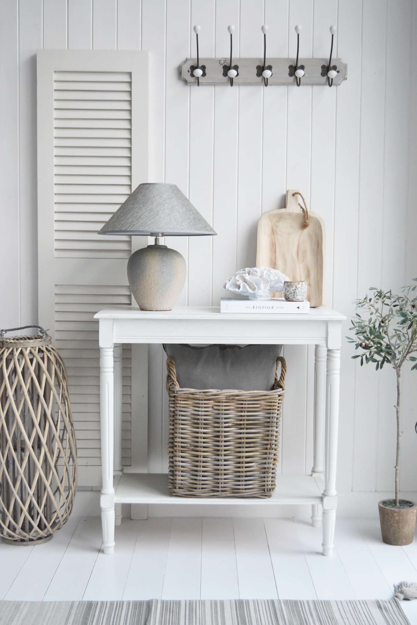 Southport Grey Stone Lamp - The White Lighthouse